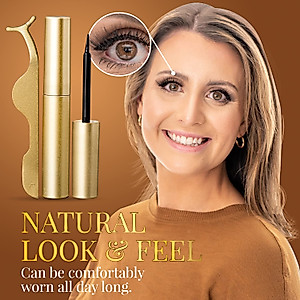 MELE Mele Magnetic Eyelashes & Eyeliner Kit | Reusable Easy To Apply Natural Looking Lash Kit | Long Lasting Comfortable False Lashes | 5 Pairs, 8 Piece Set