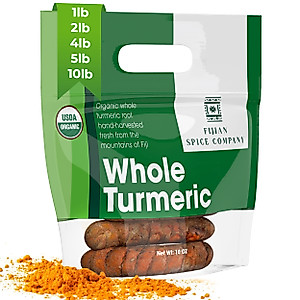 Fresh Organic Turmeric Root - 1 Lb Whole Raw Root by Fijian Spice Company