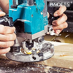 Router Bits Set 1/4 Inch Shank - Set of 15 Pieces, BAIDETS Tungsten Carbide Wood Router Bits, Woodwork Tools