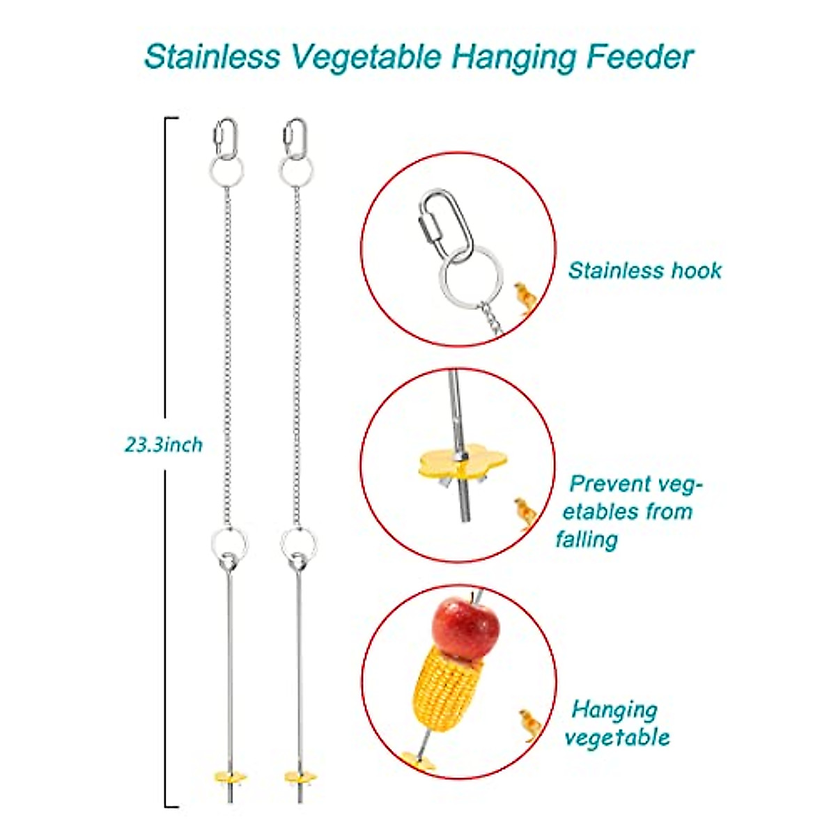 Woiworco 6 Packs Chicken Toys for Coop, Chicken Xylophone Toy for Hens, Chicken Ladder Swing Toys, Chicken Pecking Toys, and Vegetable Hanging Feeder for Chicken Bird Parrot Chicken Coop Accessories