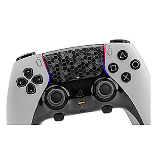 TouchProtect Black Hex Pro Bundle for PS5 | Dualsense Edge & Standard Dualsense Textured Trackpad Skin Combo Pack.