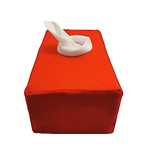 ZARSIO Tissue Box Cover Rectangular Santa Tissue Holder Paper Towel Holder Christmas Decorations(Santa Claus Belt)