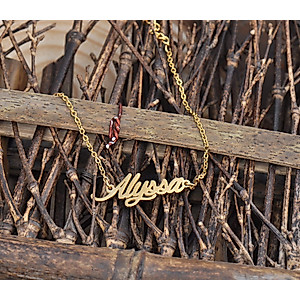 HUAN XUN Best Wedding Jewelry Gifts Danielle Name Necklace & Bracelet Sets