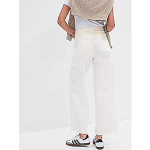 GAP Womens Wide Leg Jeans New Off White 32REG