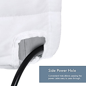 FILORA Indoor Air Conditioner Cover Window AC Units Covers for Inside 21 x 15 x 3.5 inches(L x H x D) White