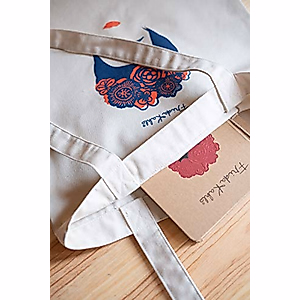 Official Frida Kahlo Cotton Tote Bag - Cotton Shopping Bag - 14x15x4 inches | 37x39x10 cm - Canvas Bag - Cotton Bag - Gift Bag - Eco Friendly Gifts - Cute Tote Bag