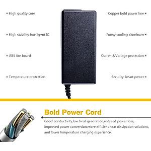 90W AC Adapter Laptop Charger for Toshiba Satellite C55 L505D L635 L645 L655 L655D L745 L755 L775 L855 L875 A105 A135 C655 C655D C675 C850 C855 L305 PA3714U-1ACA PA5177U-1ACA PA5035U-1ACA Power Cord