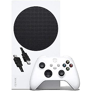 Microsoft Series S 512GB SSD All-Digital Gaming Console(Disc-Free Gaming), Wireless Controller, Up to 120 FPS, 1440p Gaming Resolution, HDR, AMD FreeSync Technology, VAATE HDMI Cable Included