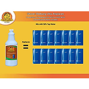 Shaver Shebang replacement for 14 Panasonic WES4L03 cleaner packets