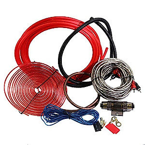 4 Gauge Car Amp Audio Wiring Kit – Welugnal A Car Amplifier subwoofer Wiring Install kit Helps You Make Connections and Brings Power to Your Radio, Subwoofers and Speakers Amp Power Wire