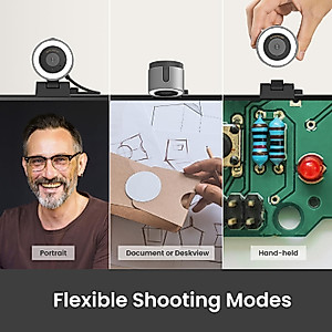 BenQ ideaCam S1 Plus: Live demo Webcam with 15x Zoom Lens, Marco Handheld Document Camera for Flexible Demonstration, Remote Work, and Product Inspection.