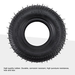 GOOFIT 2.80/2.50-4 280/250-4 2.80-4 Tire Tyres Metal Curved mouth valve TR87 For Electric Pneumatic Air Filled Hand Truck Utility Cart for Old Man Razor bike Scooter wheelbarrows trolleys