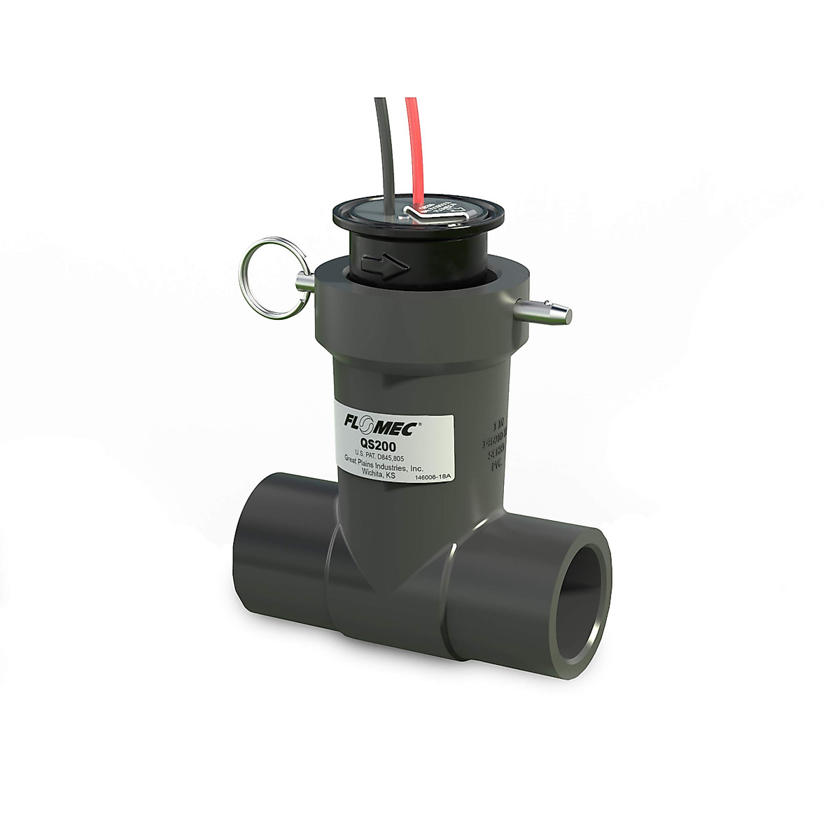FLOMEC QS200-10, 1" Ultrasonic Flow Sensor for Turf Irrigation