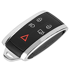 Senyar Car Key Fob, Car Remote Key Fob Shell Case Replacement Fits for Jaguar XF 2009-2012 for Jaguar S-Type 2007-2008 5 Button