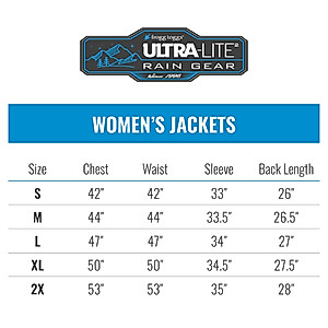 FROGG TOGGS Women's Standard Ultra-Lite2 Waterproof Breathable Rain Jacket, Pink, Small