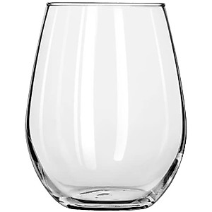 AMZ Empire Modern Stemless Wine Drinking Glasses 11.75 oz/Set of 6 With Coasters and Pourer