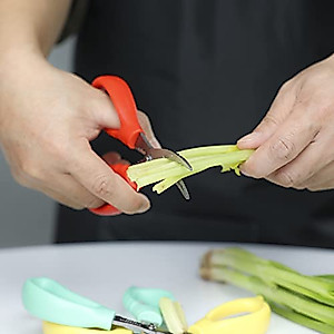 Multi-Function Kitchen Shears Seafood Scissors for Kitchen Seafood,Fish,Crab,Shrimp,Lobster,Vegetable picking,flower art etc