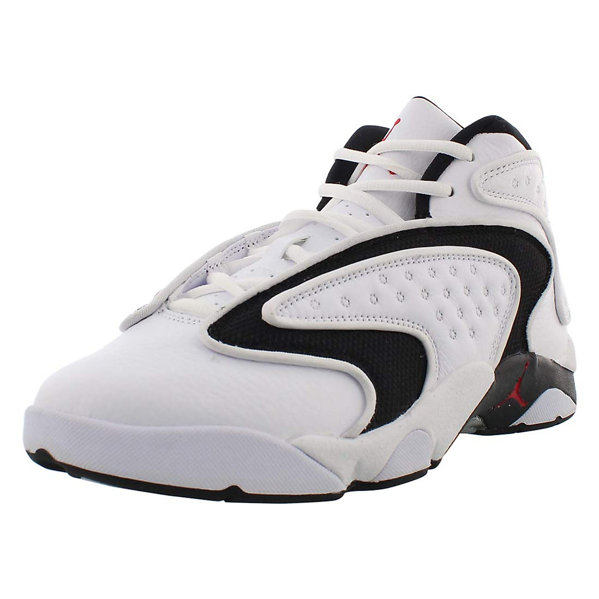 Jordan Air OG Womens Shoes Size 8.5, Color: White/University Red/Black