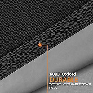 Taufey Patio Chair Covers, 31''Lx38''Dx30''H 600D Heavy Duty Rip-Stop and Waterproof Outdoor Chair Covers (2 Pack - Medium, Black)