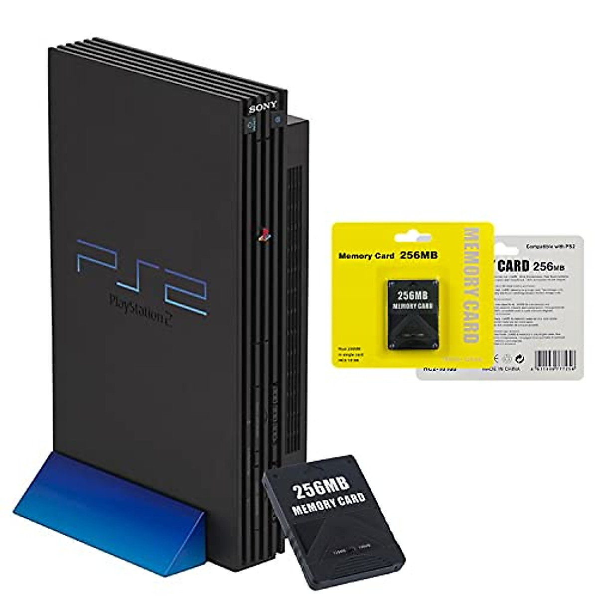 TPFOON 256MB Memory Card for Playstation 2, High Speed Game Memory Card Compatible with PS2