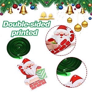 CCINEE 36pcs Christmas Hanging Foil Swirls, Xmas Hanging Decoration Christmas Foil Ceiling Hanging Swirls for Indoor Outdoor Christmas Holiday Party Supplies