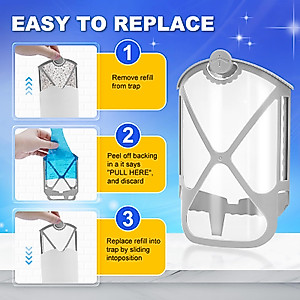 KeeTidy Refill Cartridges Compatible with ZEVO M364 M364A, Trap Device Refills Replacement, 8 Pack