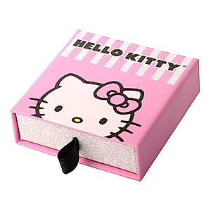SALLY ROSE Sanrio Hello Kitty Womens Ring Size 5 - Silver Plated Crystal Hello Kitty Ring - Hello Kitty Jewelry Officially Licensed