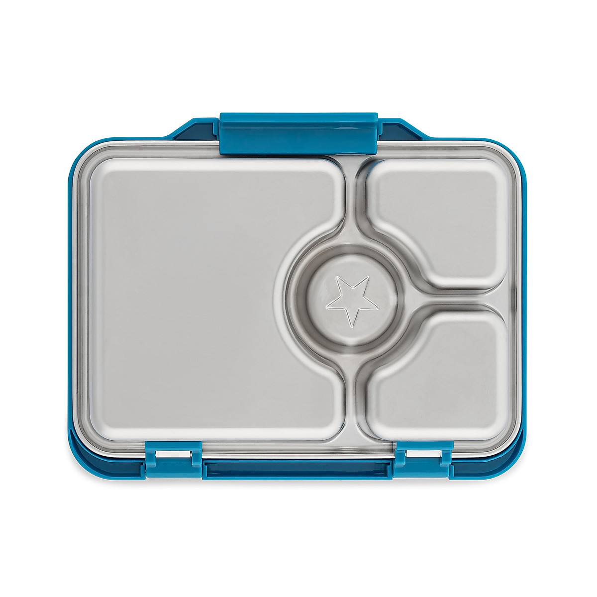 Yumbox Prêt Stainless Steel Bento Lunch Box with Leakproof Lid, Durable, Reusable Food Container, Ideal for Sandwiches & Snacks ((Normandy Blue)