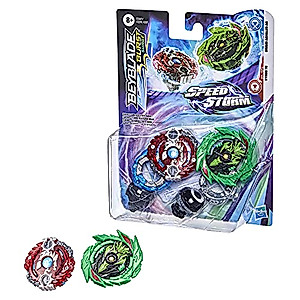 BEYBLADE Burst Surge Speedstorm Origin Achilles A6 and Tyros T6 Spinning Top Dual Pack - 2 Battling Game Top Toy for Kids Ages 8 and Up