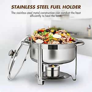 Cabilock 8 Pcs Fuel Holder Can Cover Chafing Chafer Heat Fuel Can Mini Stoves Buffet Server Warming Trays for Buffets Stereo Cans Fuel Cans Utensil Holder Alcohol Stove Suite Food
