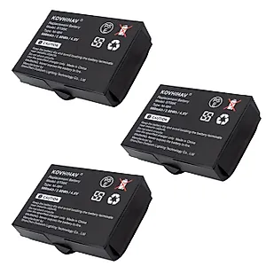 BUSFUIVA (3-Pack) Replacement Battery for IKUSI BT06K 2303692 TM70/1/2 RAD-TS RAD-TF transmitters T70-1/2 600MAH