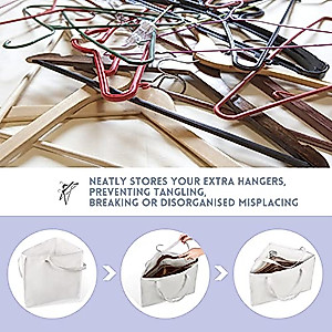 Veronica Hanger Storage Triangle Bag with Handles for Space Saving Hangers Organisers Tidy Storage and Easier Storage in Closets
