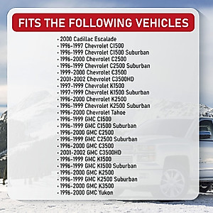 AC Heater Climate Control Panel with Rear Defogger - Compatible with Chevy, Cadillac and GMC - Escalade, C1500, C2500 Suburban, C3500HD, K1500, K2500, Tahoe, Yukon - Replaces 9378805, 16231165