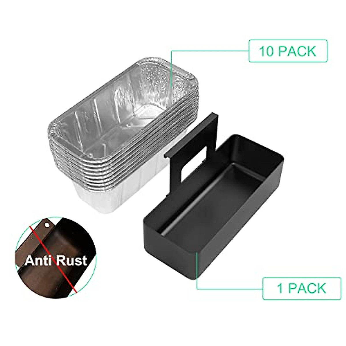 Blackhoso Griddle Grease Cup for Blackstone Griddle Accessories with 10 pack Grease Cup Liners Drip Pan Fits Blackstone 17 22 28 36 Inch Griddle Grease Catcher