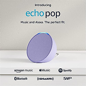 Introducing Echo Pop | Full sound compact smart speaker with Alexa | Lavender Bloom