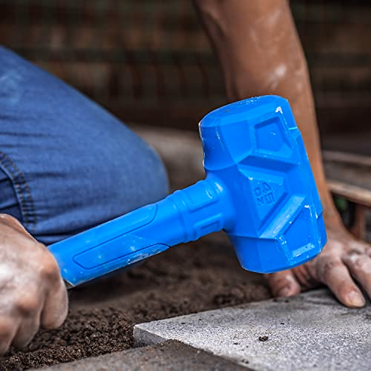 REAL STEEL Dead Blow Hammer with Carbon Steel Core Handle, Marring and Sparking Resistant, 28 Ounce (0317)