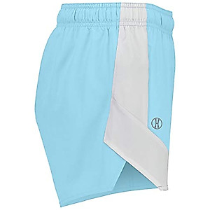 Holloway Girls Olympus Shorts, Aqua/White, L