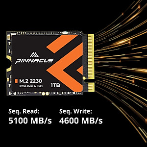 Timetec 1TB M.2 2230 SSD NVMe PCIe Gen4x4 Read Up to 5,100 MB/s Compatible with Steam Deck, ASUS ROG Ally, Microsoft Surface pro 9/ pro 8/pro 7+/pro X/laptop3/laptop4/laptop go/book3, Mini PCs