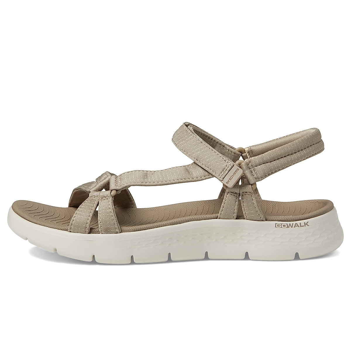 Skechers Women's GO Walk Flex Sandal-Sublime Sport, Taupe, 8