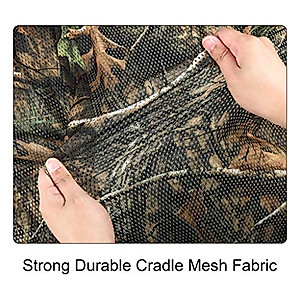 Waxaya Camo Burlap Cradle Mesh Camouflage Netting Cover for Hunting Blinds Sunshade Decoration(59" x 6.5' = 1.5m x 2m, Maple Leaf Super 2)