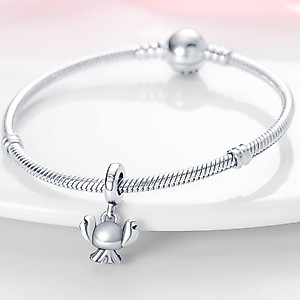 LIGHTDOG 925 Sterling Silver Charms for Pandora Charm Bracelets Necklaces for Woman Dangle Pendant Bead,Jewelry Beads Gifts for Women