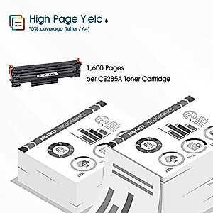 Cool Toner Compatible Toner Cartridge Replacement for HP 85A CE285A P1102w Toner Cartridge Work with HP Pro P1102w M1212nf M1217nfw MFP Laser Printer Ink (Black, 4-Pack)