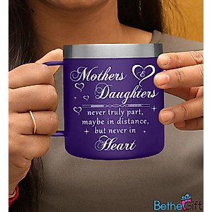 BETHEGIFT Mothers Day Gifts for Daughter, Mom - Gifts for Daughter from Mom - Daughter Gifts Ideas - Gifts for Mom Birthday - Gifts from Daughter on Mothers Day, Present for Mom 14oz, Purple