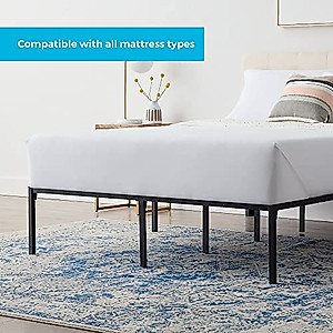 Linenspa 14” Heavy Duty Metal Platform Bed Frame – Twin XL Bed Frame – No Box Spring Needed – Underbed Storage