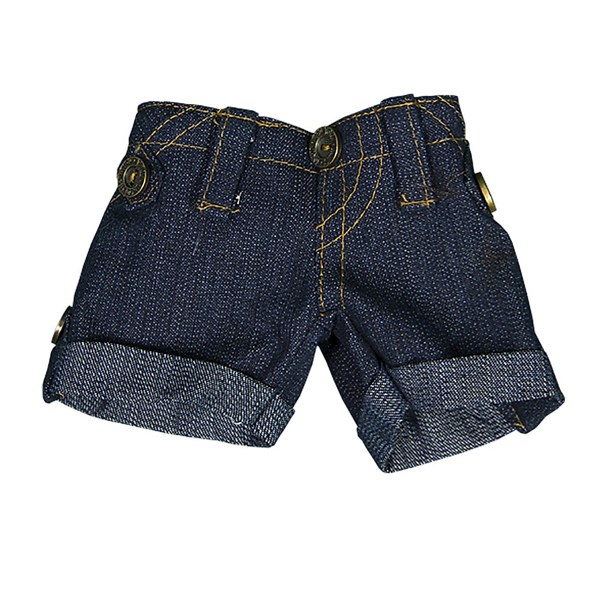 Denim Shorts Teddy Bear Clothes Fit 8" - 10" Build-a-Bear and Make Your Own Stuffed Animals