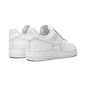 Nike Women's Air Force 1 Low '07 SE Pearl Casual Dq0231 Shoes, White/White-metallic Silver-bl, 8.5