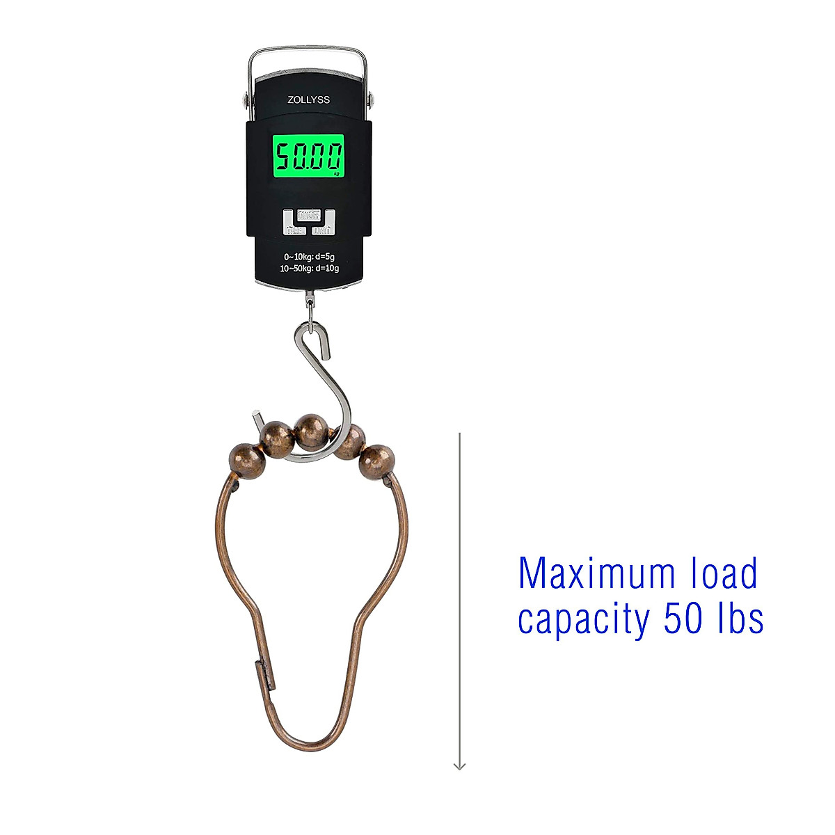 2lbDepot Shower Curtain Rings Hooks - Oil Rubbed Bronze Finish - Premium 18/8 Stainless Steel - Locking Rings with Easy Glide Rollers - Five Finishes Available - Set of 12 for Shower Rods