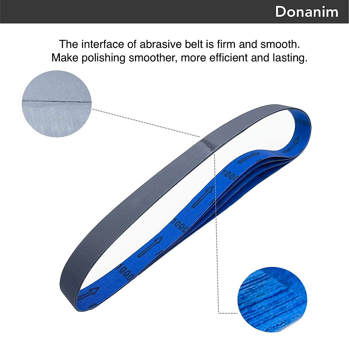 1x30 Sanding Belts for Knife Sharpening Kit, Silicon Carbide Belt Sander Belts 600 800 and 1000 Assorted Fine Grits,15-Pack