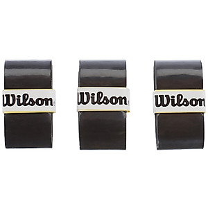WILSON Pro Tennis Overgrip - 3 Pack, Black