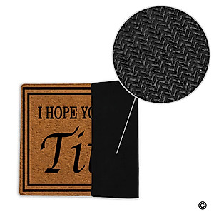 MsMr Funny Door Mat I Hope You Brought Tito's Indoor Outdoor Doormat Custom Doormat Entrance Floor Mat Home Office Welcome Mat 23.6"x15.7"